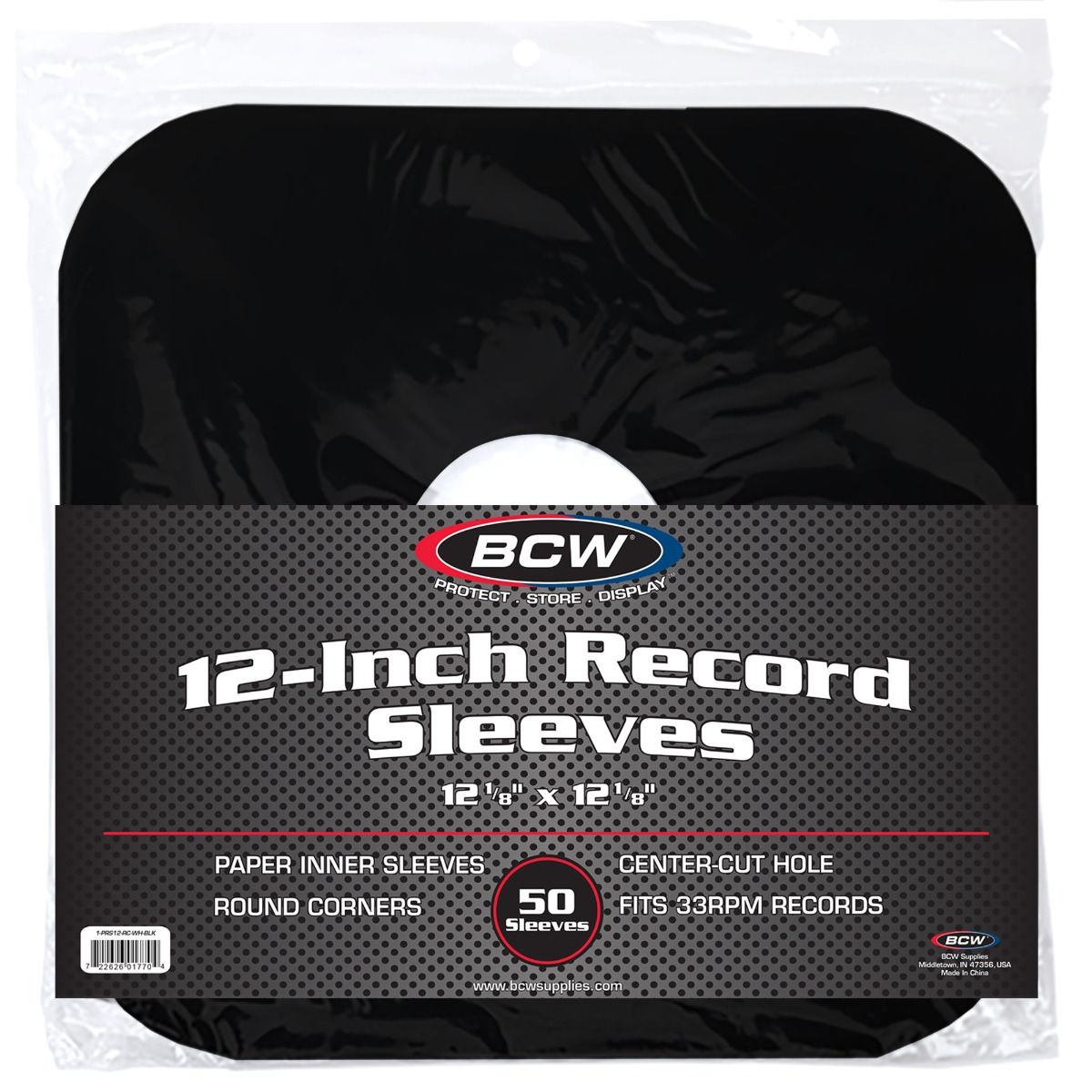 BCW 12-Inch Record Inner Sleeves | Pastime Sports & Games