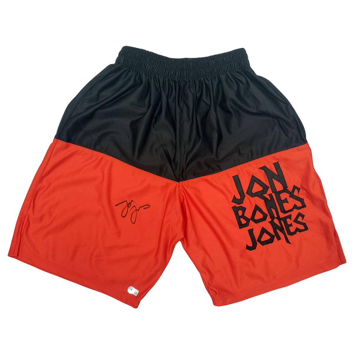 Jon Jones Autographed Red Boxing Trunks | Pastime Sports & Games