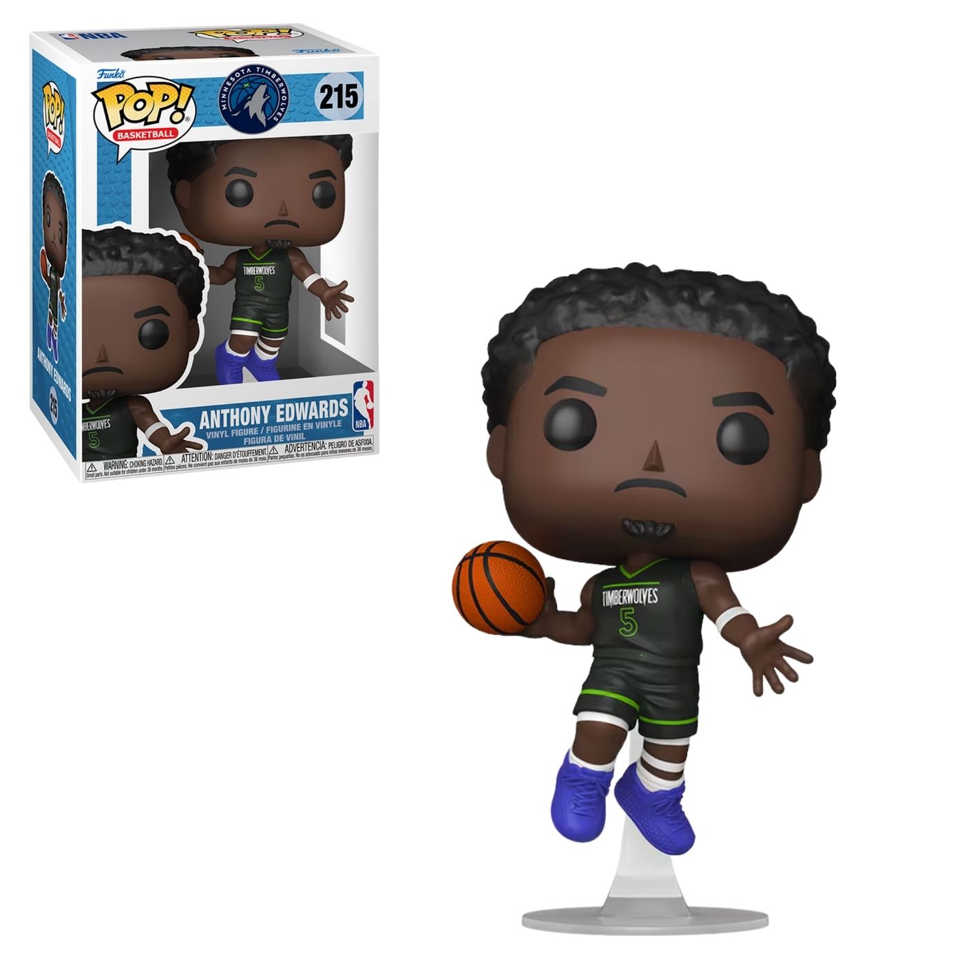 Funko Pop! Basketball Minnesota Timberwolves Anthony Edwards #215 ...
