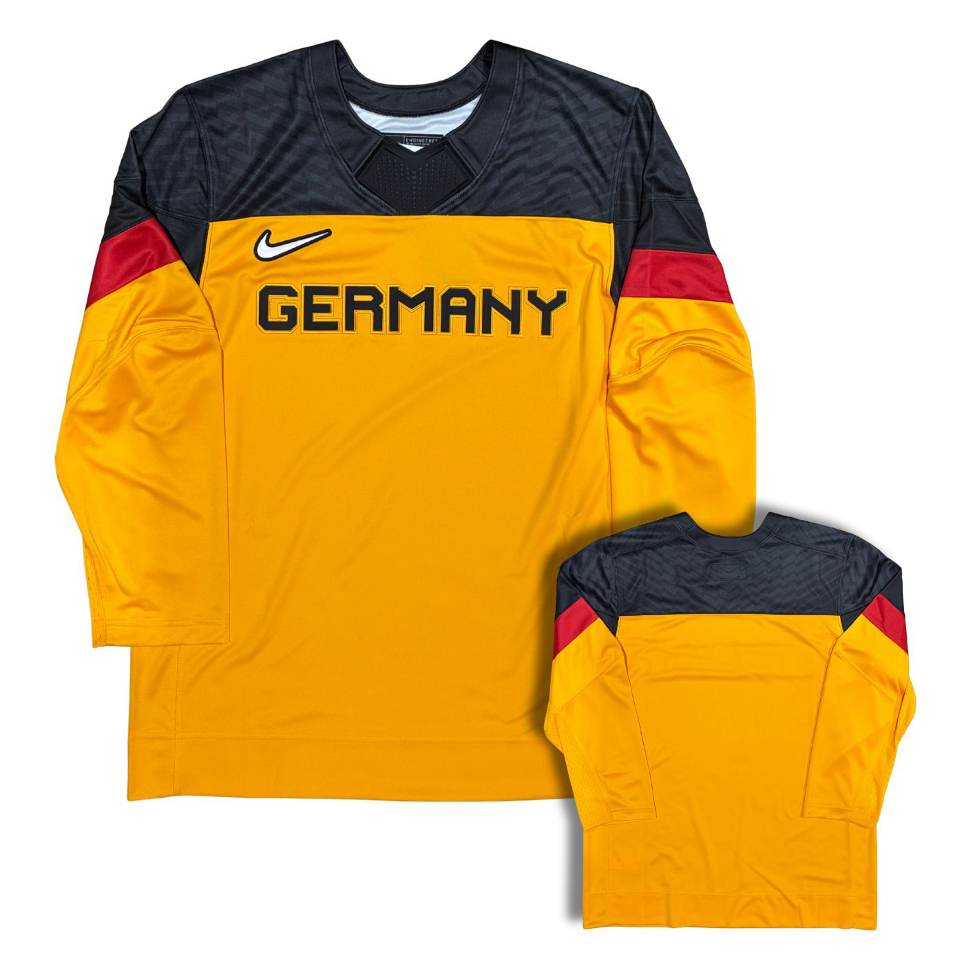 Blank Germany 2026 Midas Gold Winter Olympic Hockey Jersey | Pastime ...
