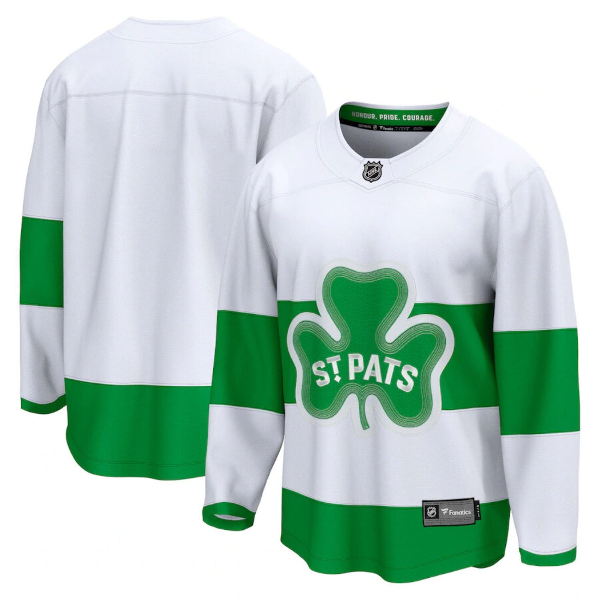 Blank Toronto Maple Leafs 2024 White Alternate Premium Hockey Jersey ...