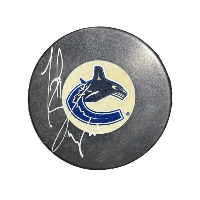 Todd Bertuzzi Autographed Vancouver Canucks Hockey Puck (Small Logo ...