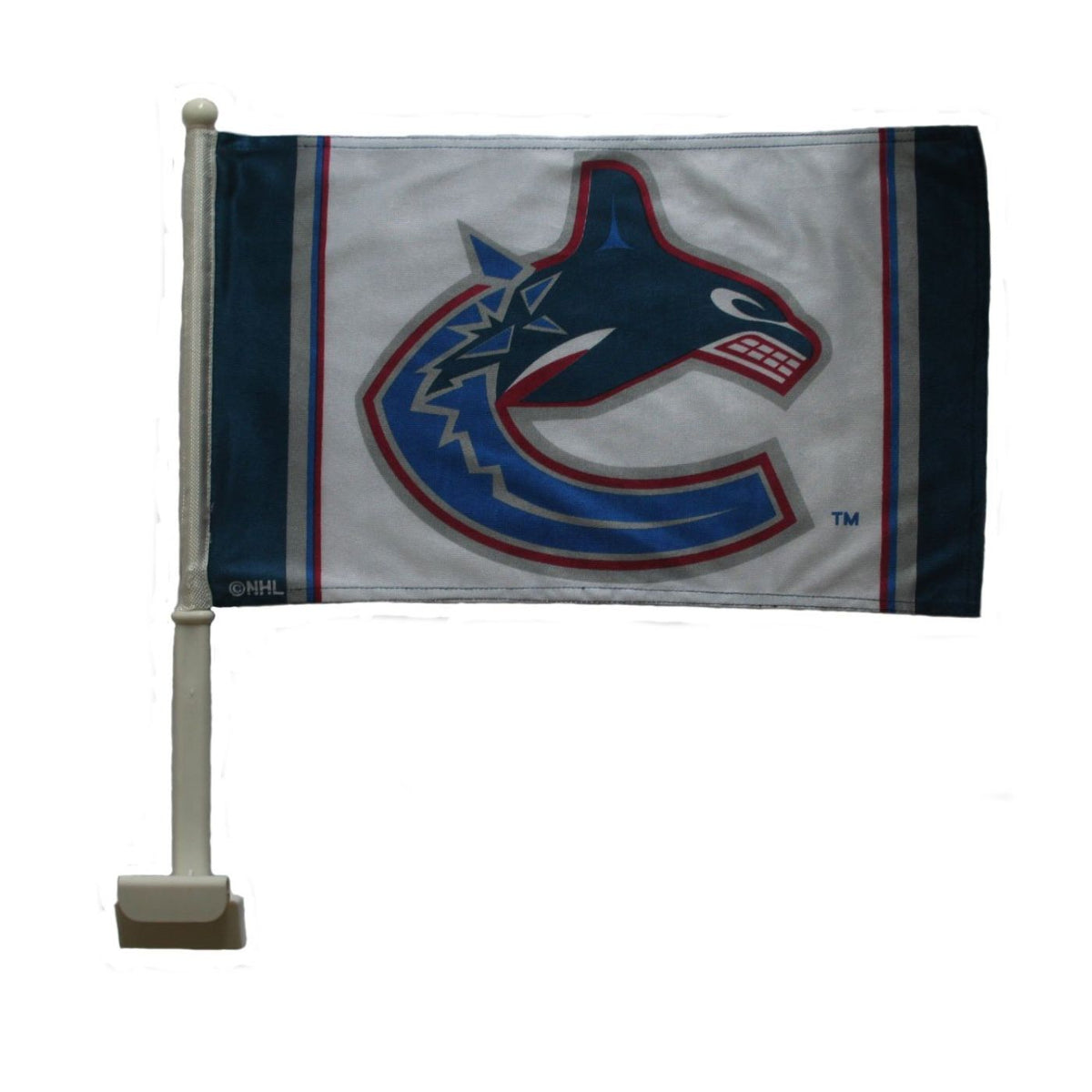 Vancouver Canucks White Orca Car Flag | Pastime Sports & Games