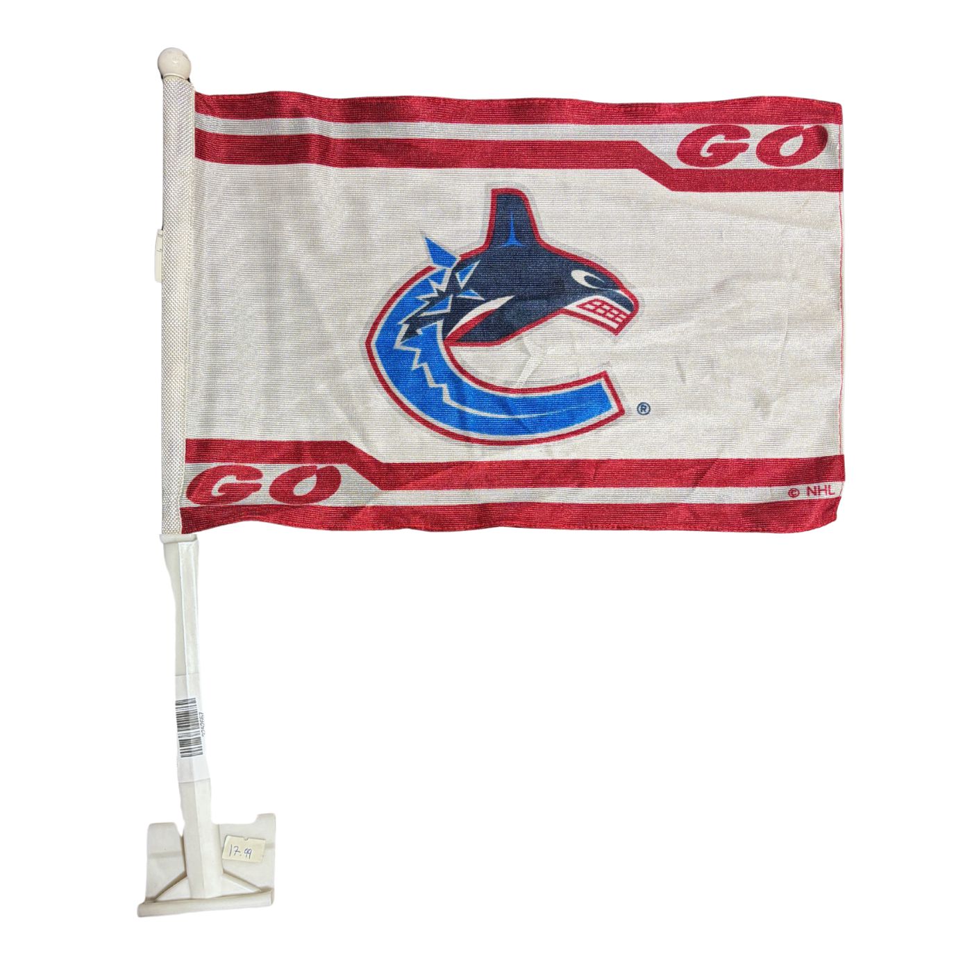 Vancouver Canucks Red Orca Car Flag | Pastime Sports & Games