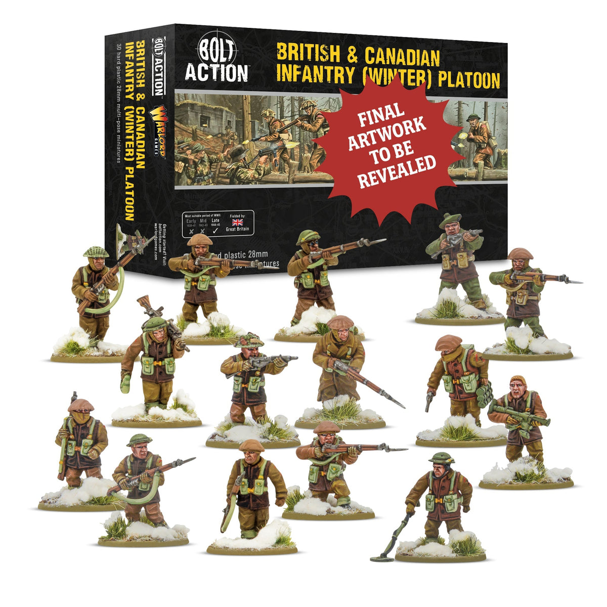 Bolt Action British & Canadian Infantry (Winter) Platoon– Pastime ...