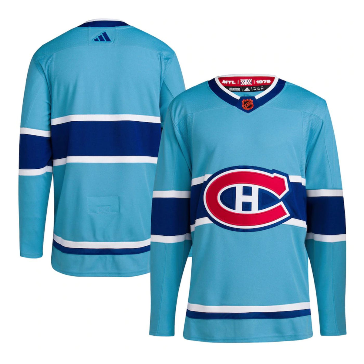 Montreal Canadiens 2022/23 Reverse Retro Adidas Hockey Blue Jersey ...