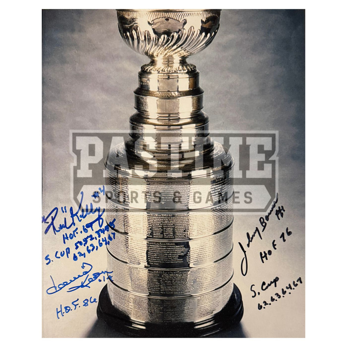 Johnny Bower, Dave Keon, & Red Kelly Autographed Toronto Maple Leafs ...