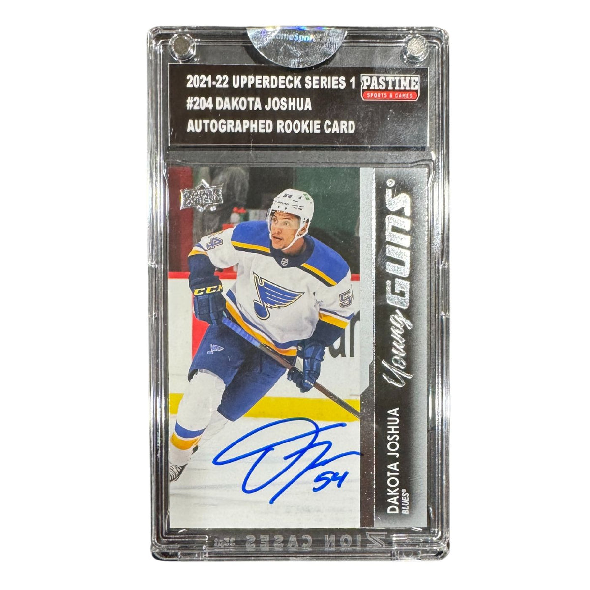 Dakota Joshua Autographed 2021/22 Young Guns Rookie Card Encased in ...
