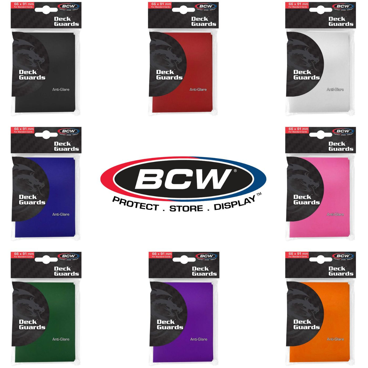 BCW Double Matte Standard Deck Guards | Pastime Sports & Games