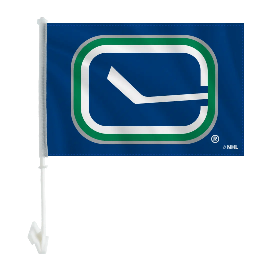Vancouver Canucks Blue Stick Car Flag | Pastime Sports & Games