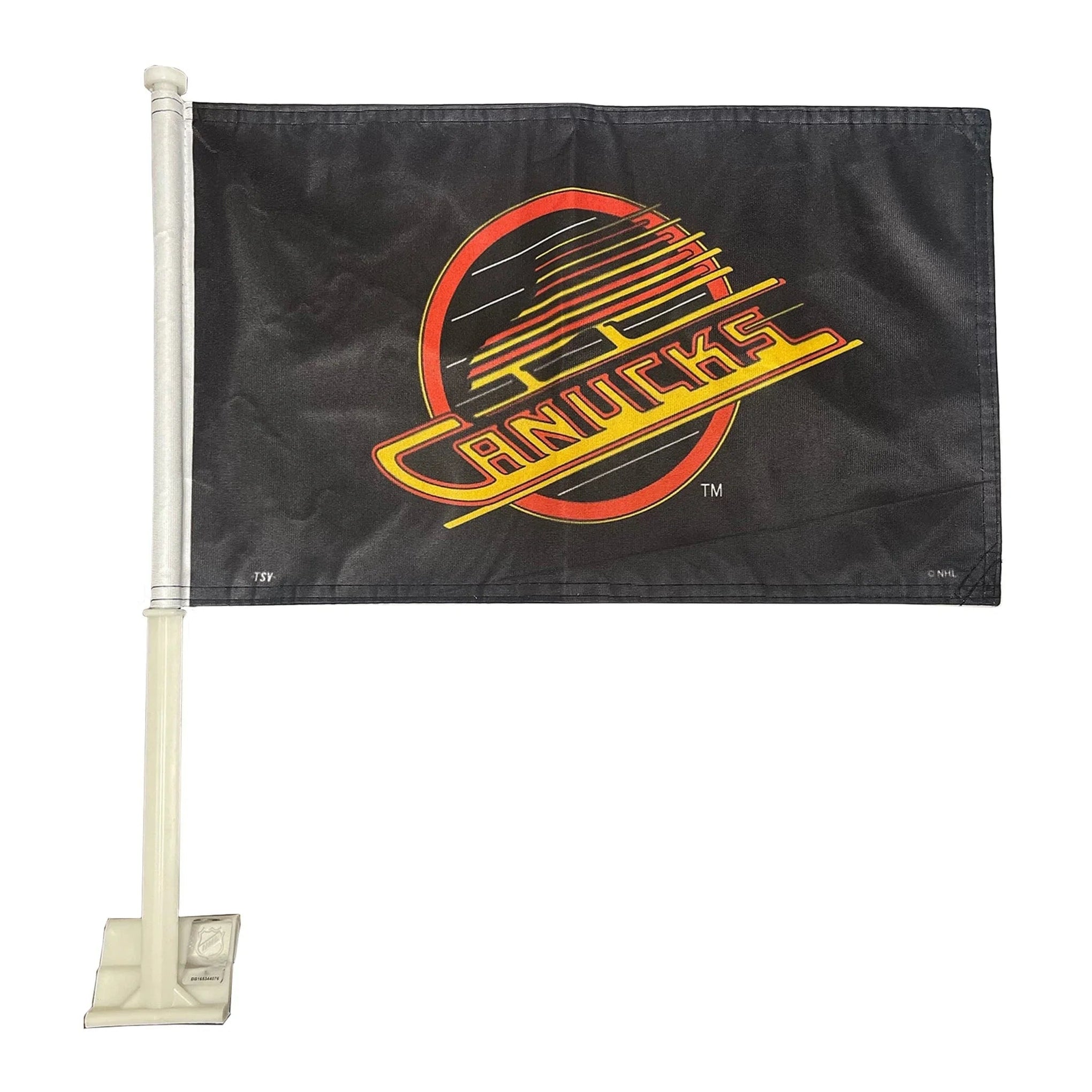 Vancouver Canucks Black Skate Car Flag | Pastime Sports & Games
