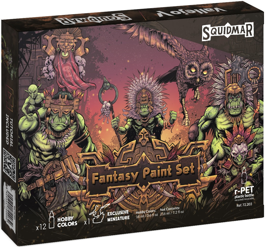 Squidmar Miniatures Fantasy Paint Set– Pastime Sports & Games