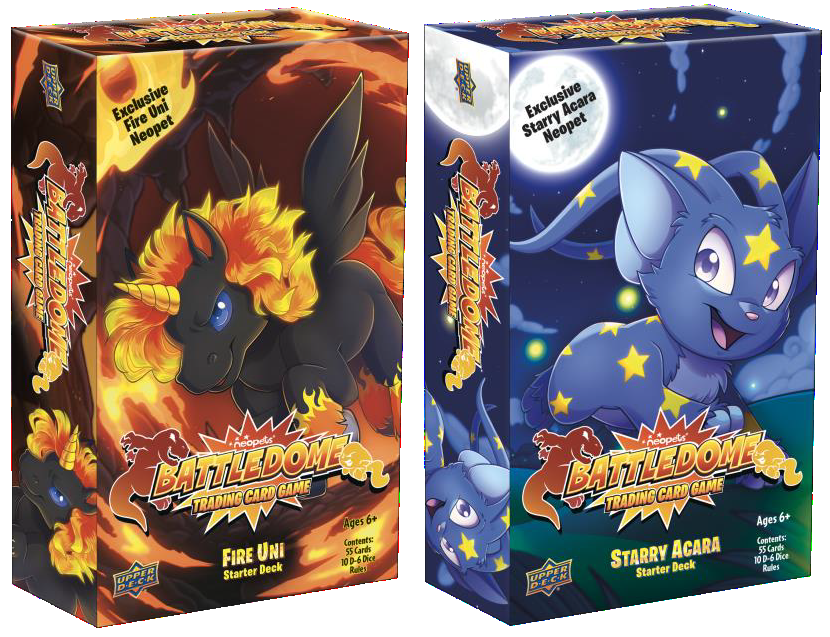 Neopets Battledome Fire & Starry Starter Decks | Pastime Sports & Games