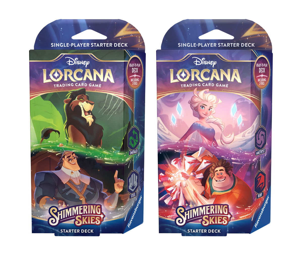 Disney Lorcana Shimmering Skies Starter Decks– Pastime Sports & Games