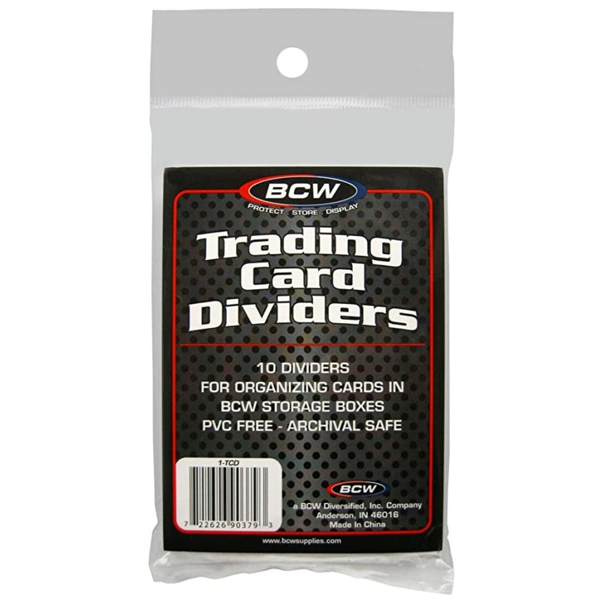 BCW Trading Card Dividers– Pastime Sports & Games