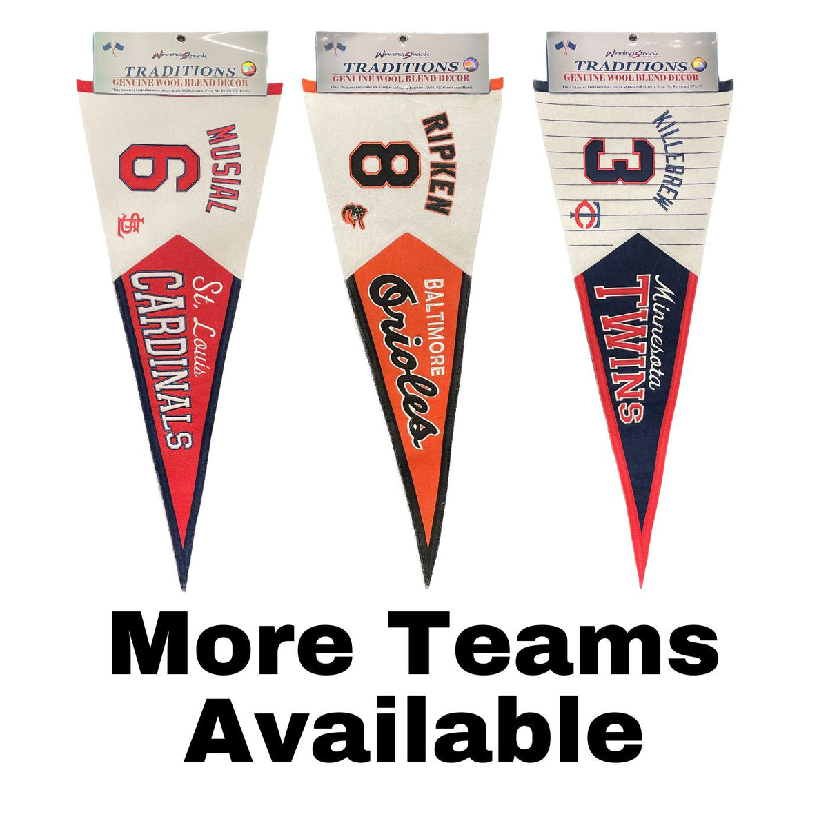 MLB Legends Pennants | Pastime Sports & Games