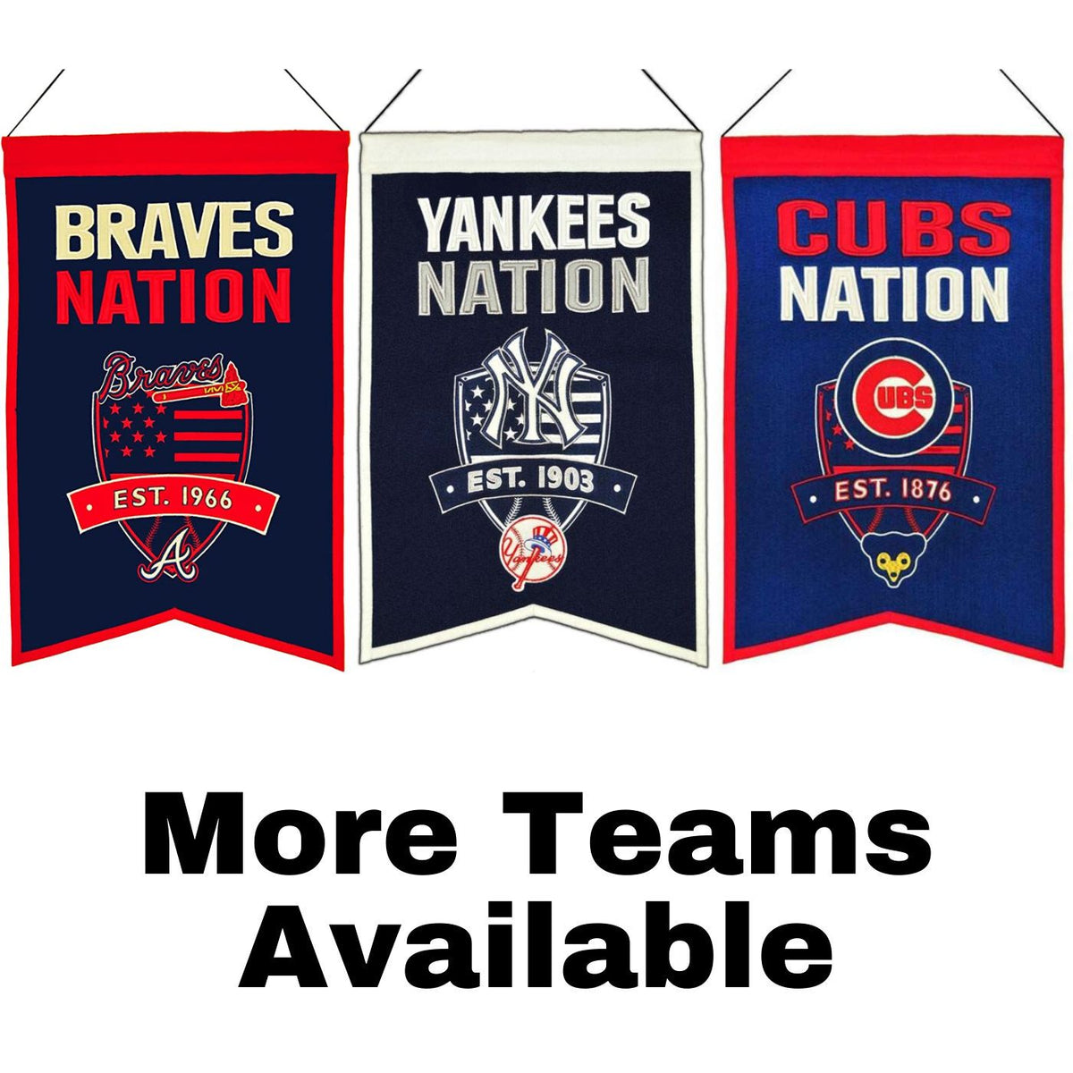 MLB Nations Banners– Pastime Sports & Games