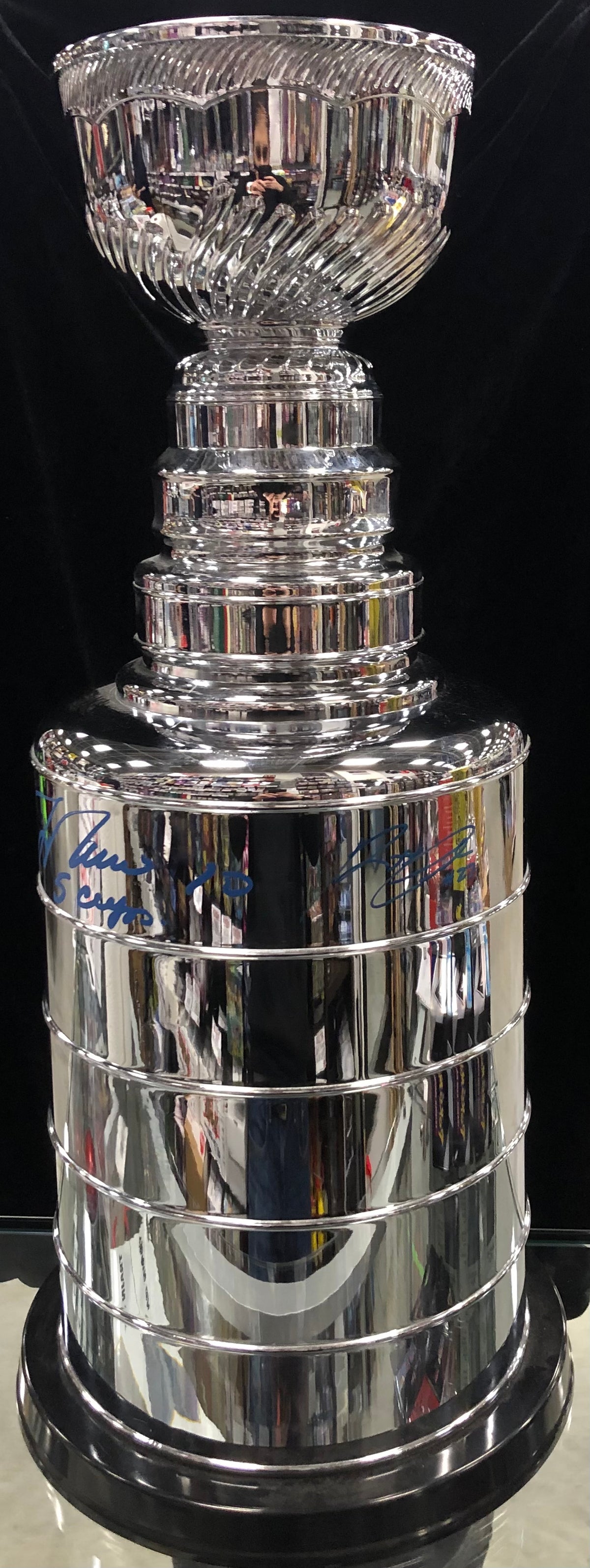 Stanley Cup Signed By Guy Lafleur And Reggie Leach Autographed Hockey ...
