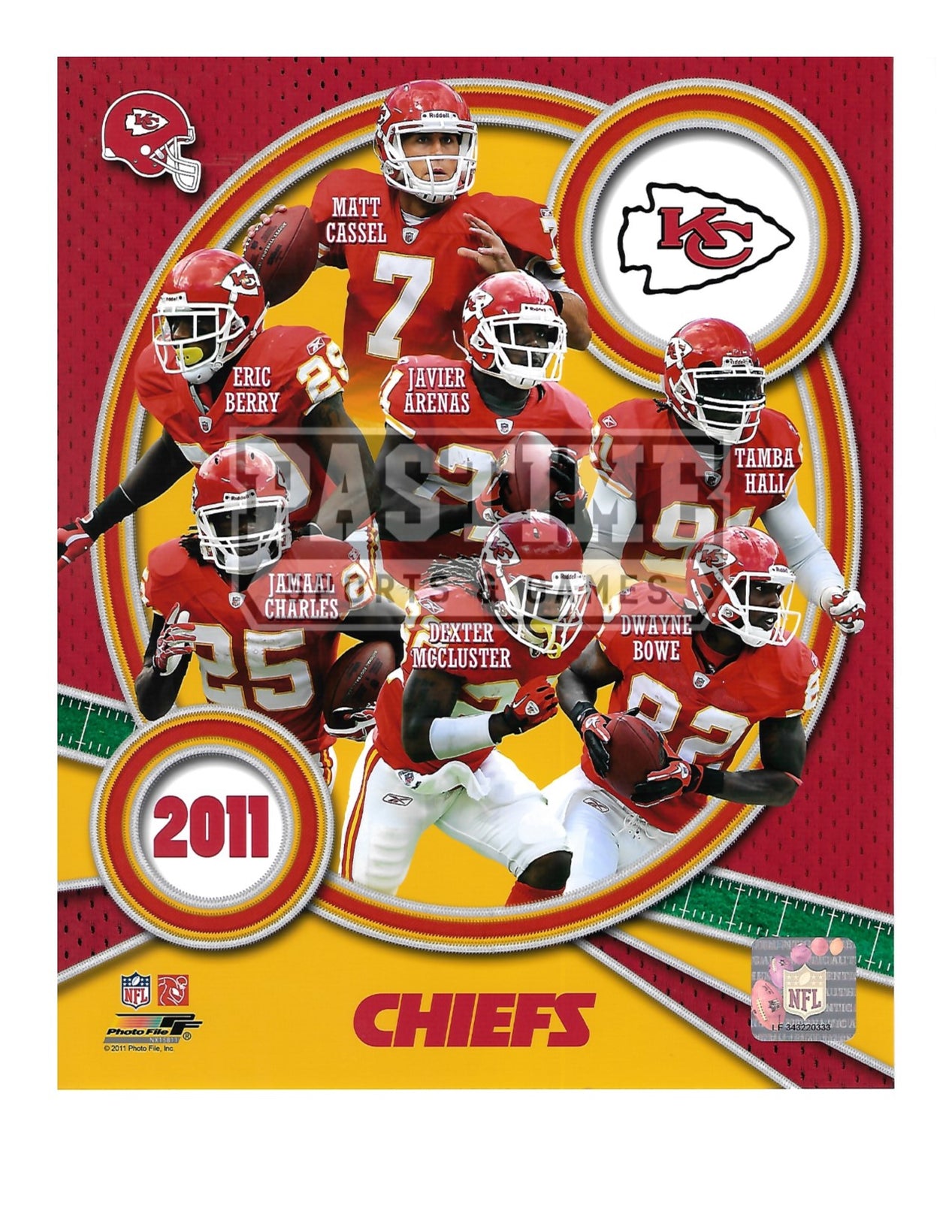 Kansas City Chiefs 8X10 Player Montage (2011) | Pastime Sports & Games