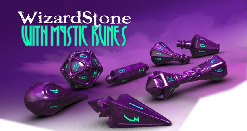 Wizard Dice 7-Piece Dice Set WizardStone With Mystic Runes– Pastime ...