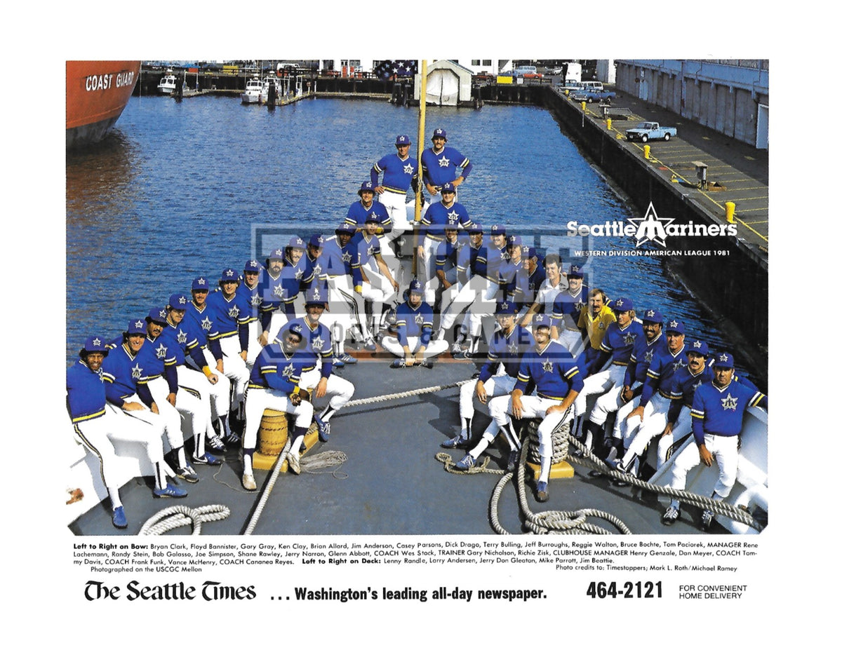 Seattle Mariners 8X10 (Tem Photo) | Pastime Sports & Games