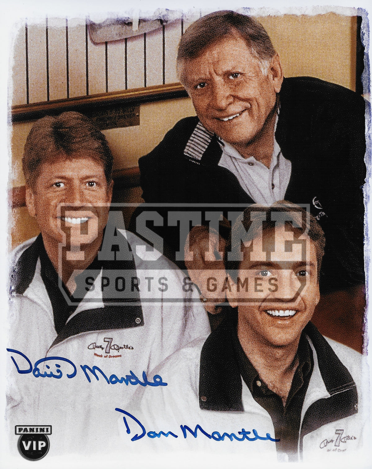 David & Danny Mantle Autographed 8X10 Photo | Pastime Sports & Games