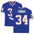 Thurman Thomas Buffalo Bills Autographed Blue Mitchell & Ness Replica ...